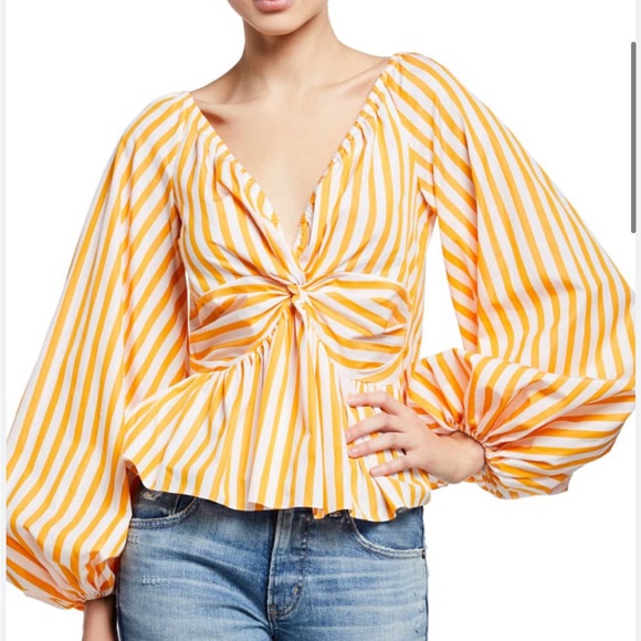 Caroline Constas | Tops | Caroline Constas Onira Top Size S Gg | Poshmark